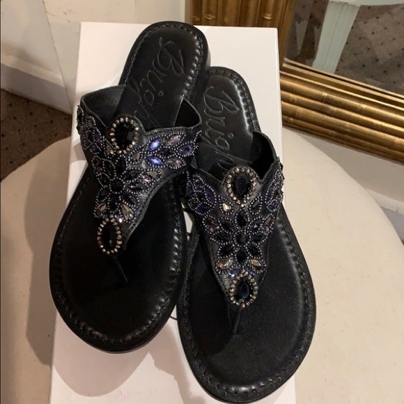 Brighton | Shoes | Brand New Brighton Anju Black Sandals | Poshmark